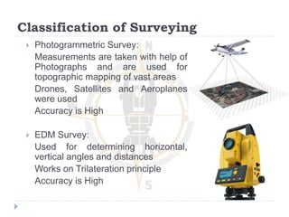 Surveying - objectives, principles, classification | PPTX