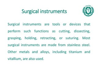 №8 Suturing a wound.Surgical instruments and Suturing a Wound | PDF