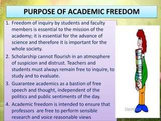 Academic freedom | PPTX