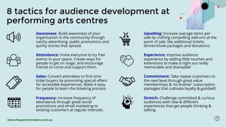 8 tactics for audience development | PPT