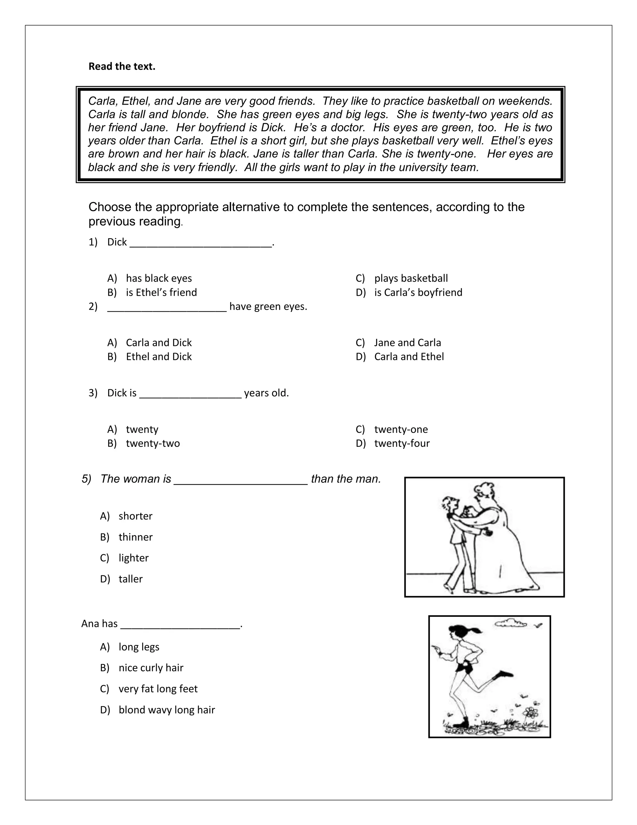 Description of People's Physical Appearance | PDF