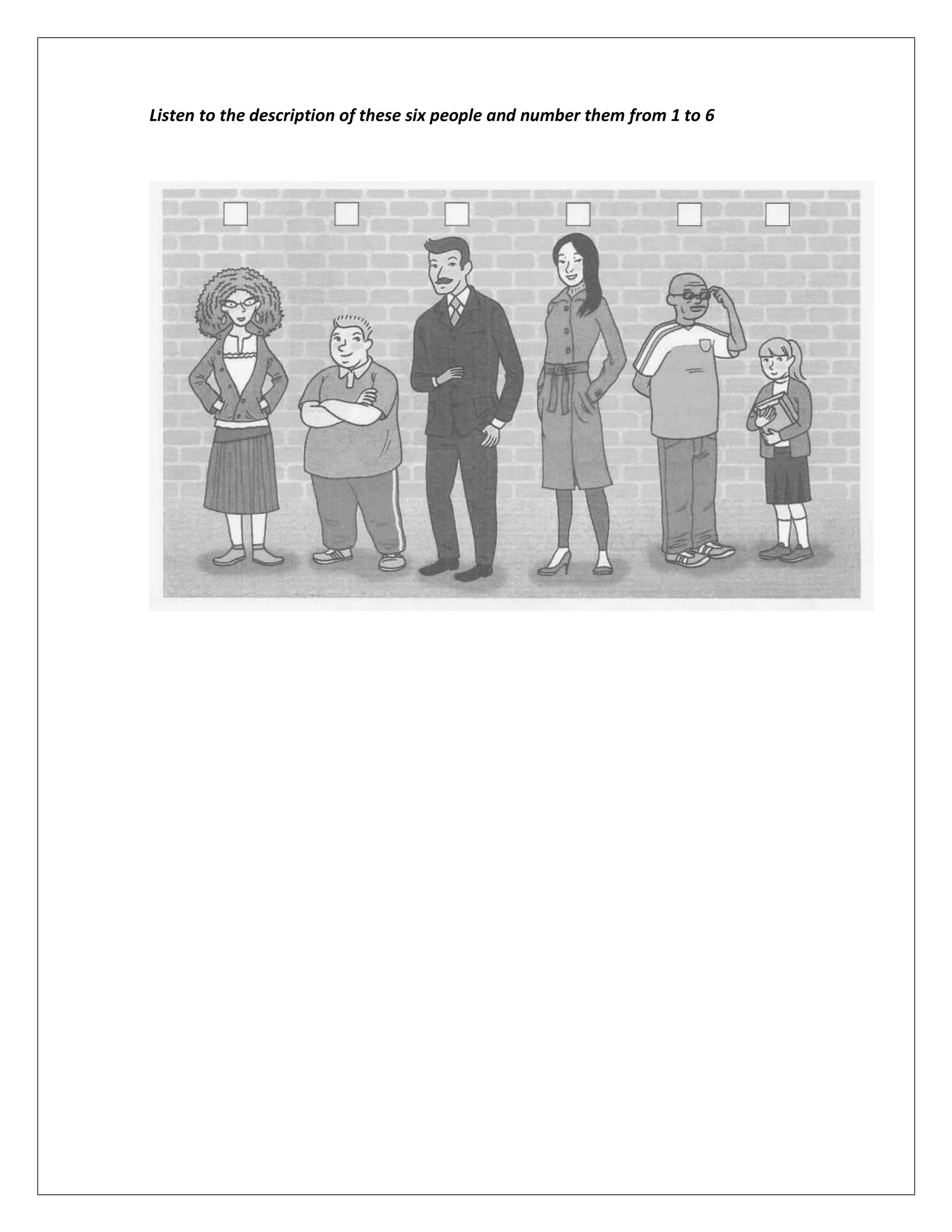 Description of People's Physical Appearance | PDF