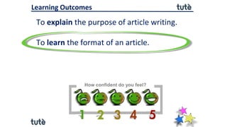 8th article writing | PPTX