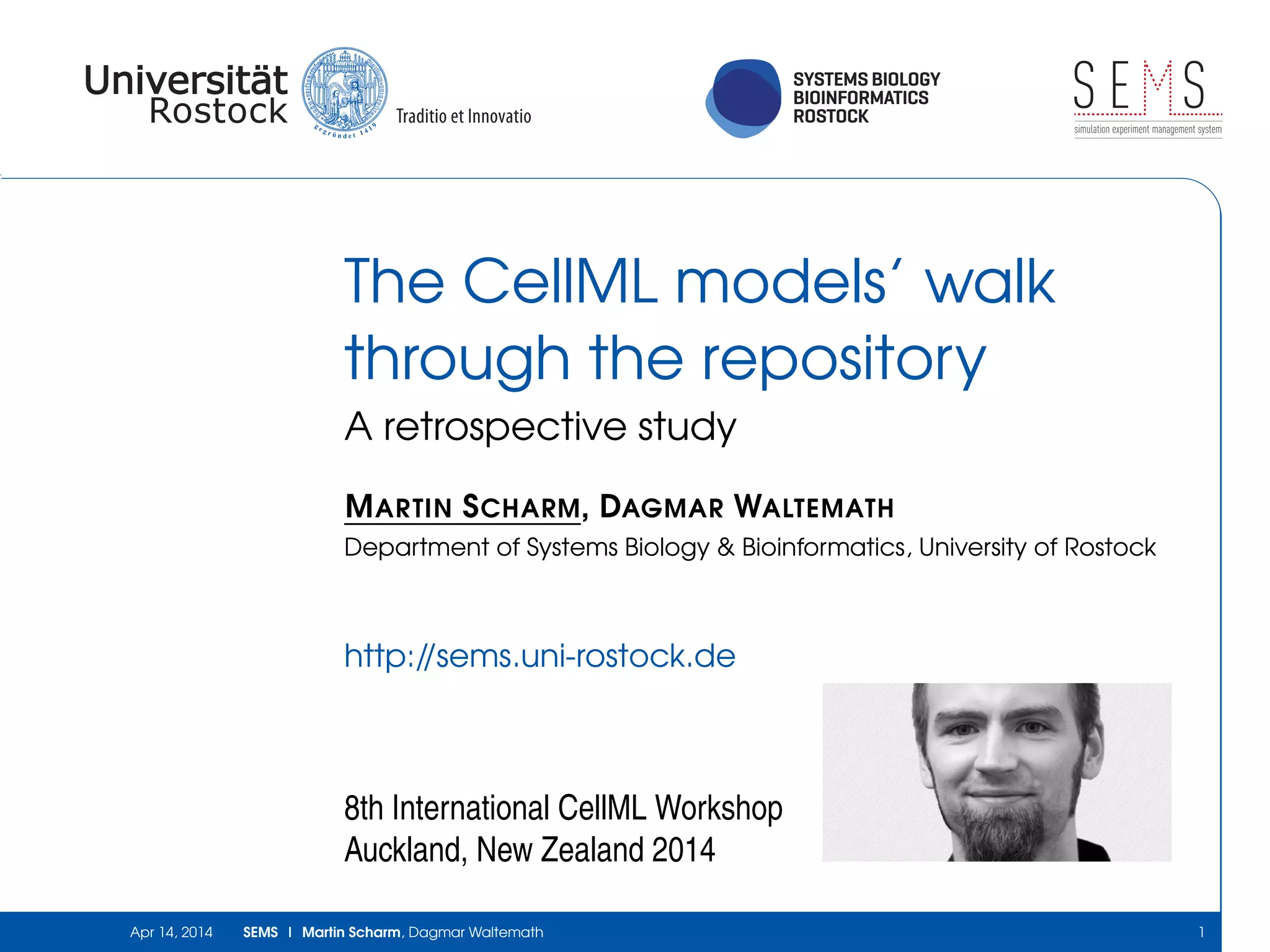 The CellML models’ walk through the repository | PDF