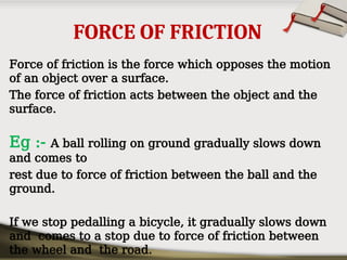 Class 8th - Chapter Friction (Science).ppt