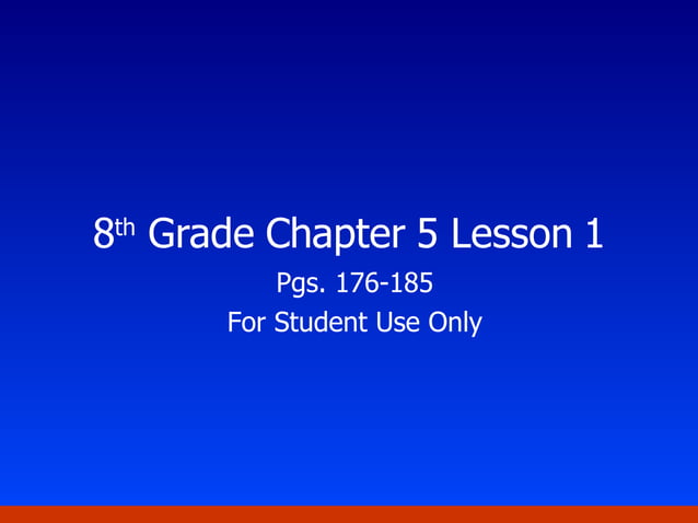8th Grade Chapter 5 Lesson 1 | PPT | Physics | Science