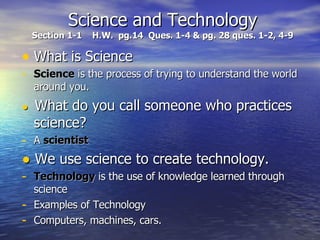8th Grade Chapter 1- nature of science | PPT