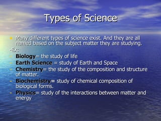 8th Grade Chapter 1- nature of science | PPT
