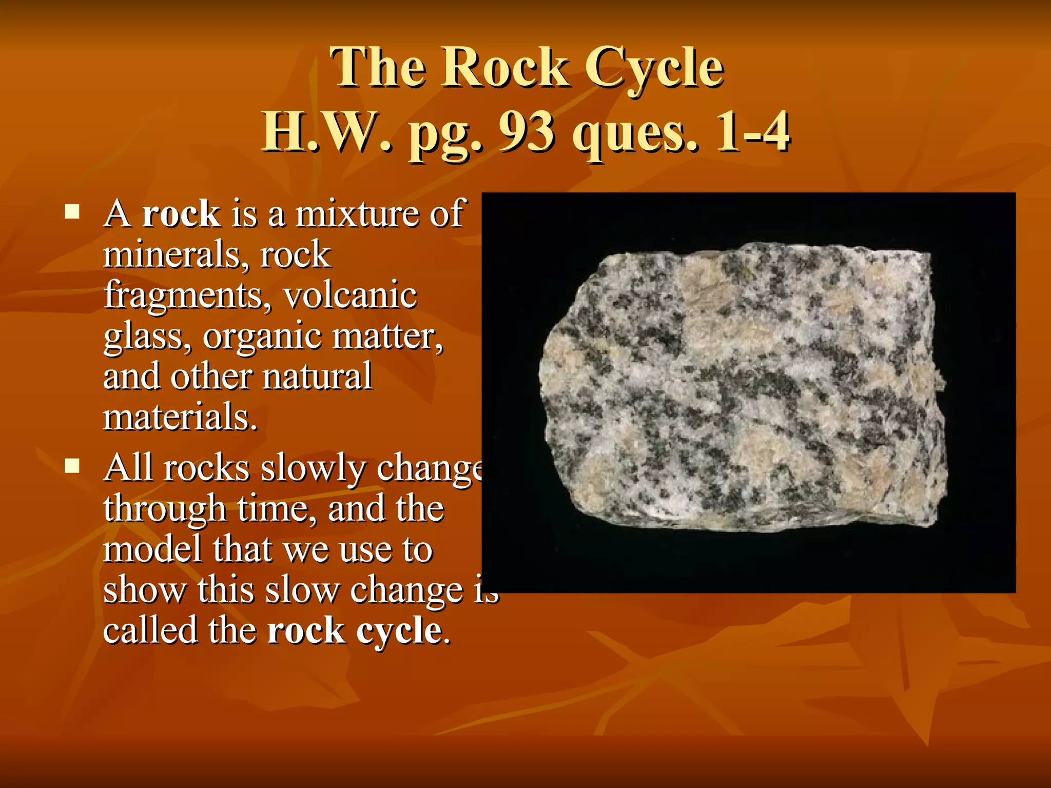 Chapter 4- rocks | PPT