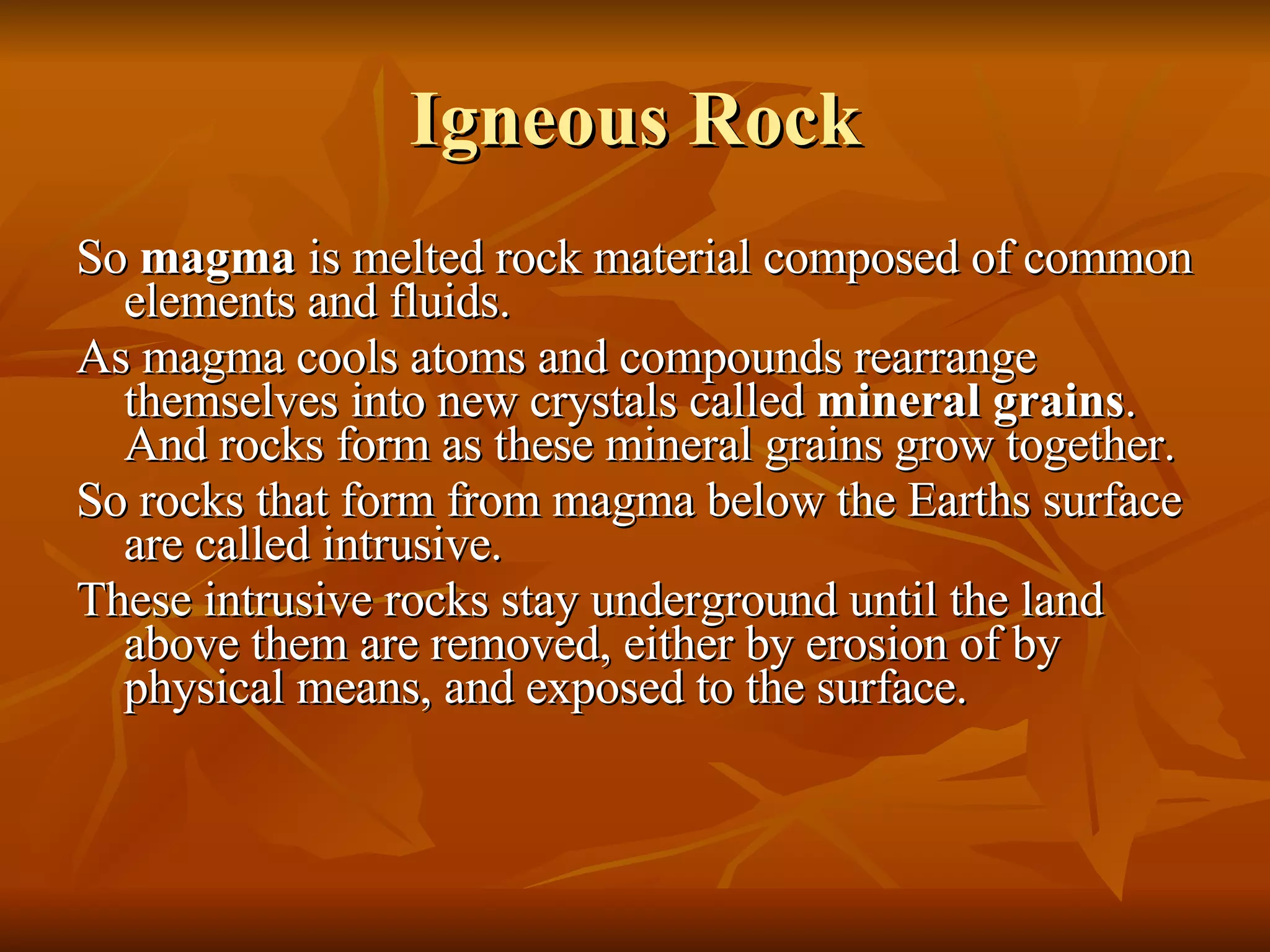 Chapter 4- rocks | PPT