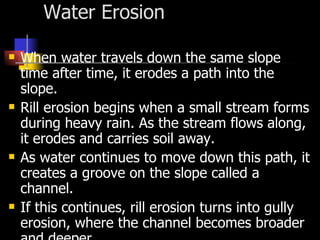 Chapter 9- water erosion | PPT