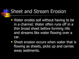 Chapter 9- water erosion | PPT