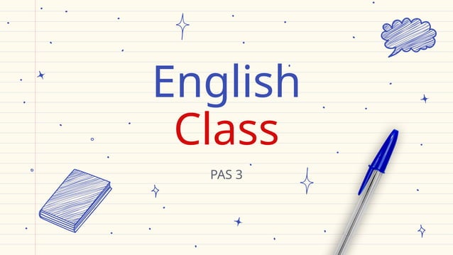 Clases de inglés para octavo grado de un colegio | PPTX