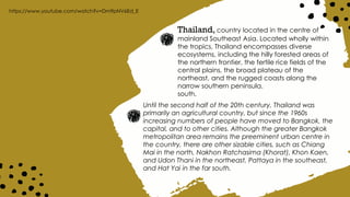 Presentation for the Country of Thailand | PDF