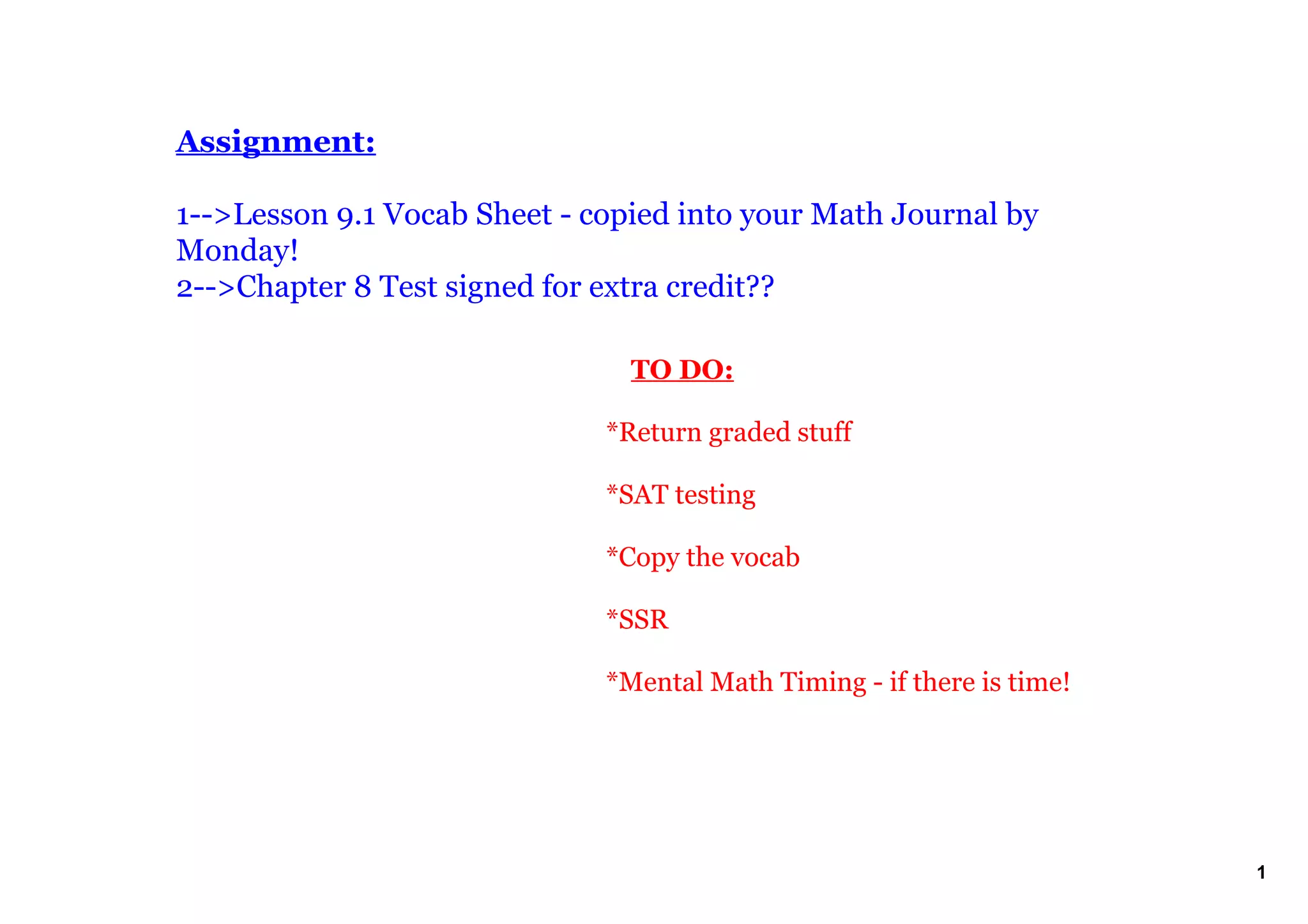 8th Alg - April19 | PPT