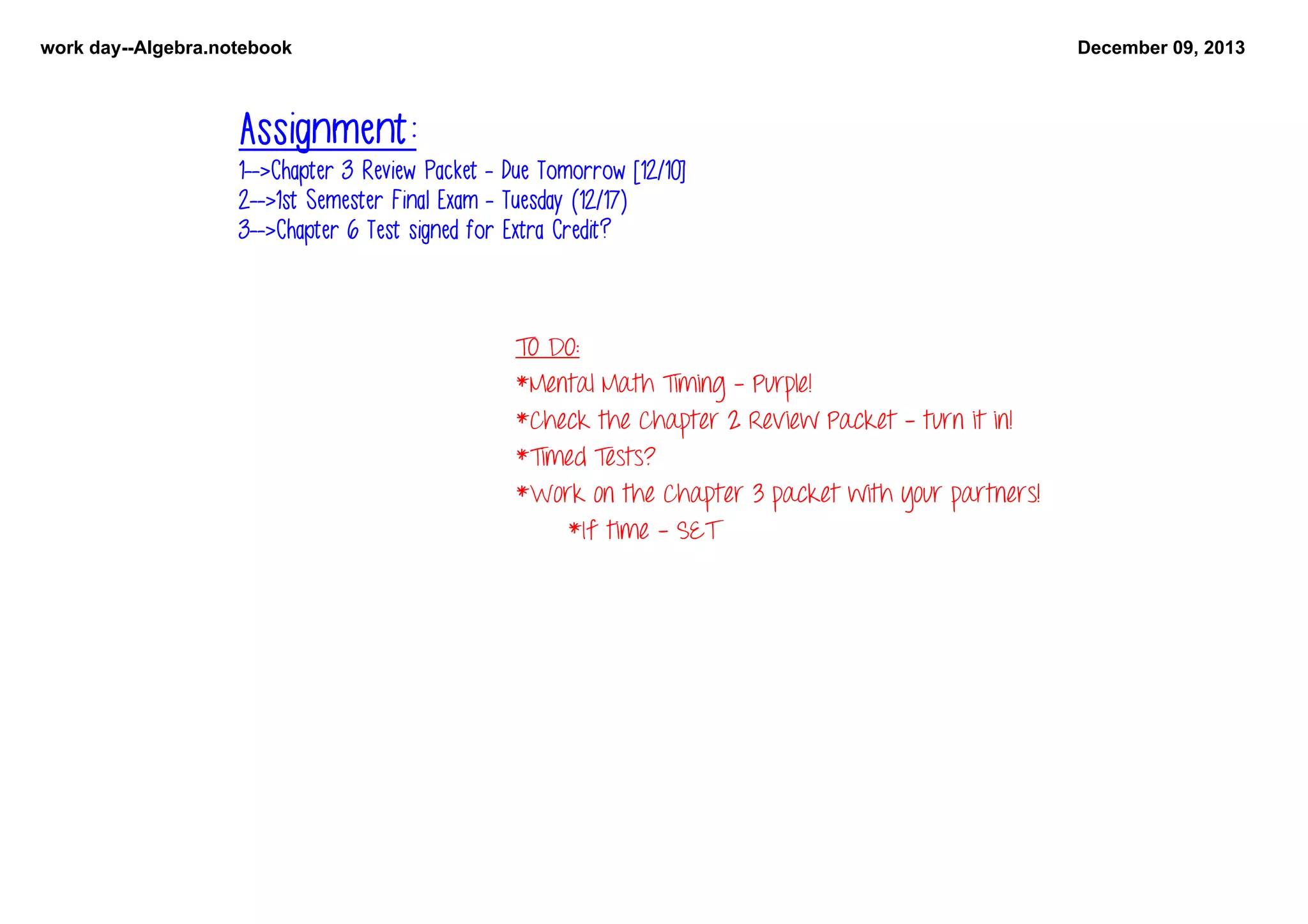 8th alg -dec9 | PDF | Educational Assessment | Education