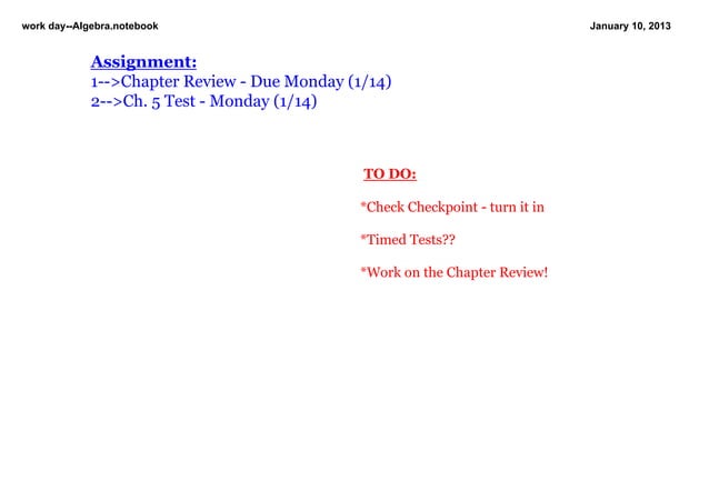 8th alg -jan10 | PDF