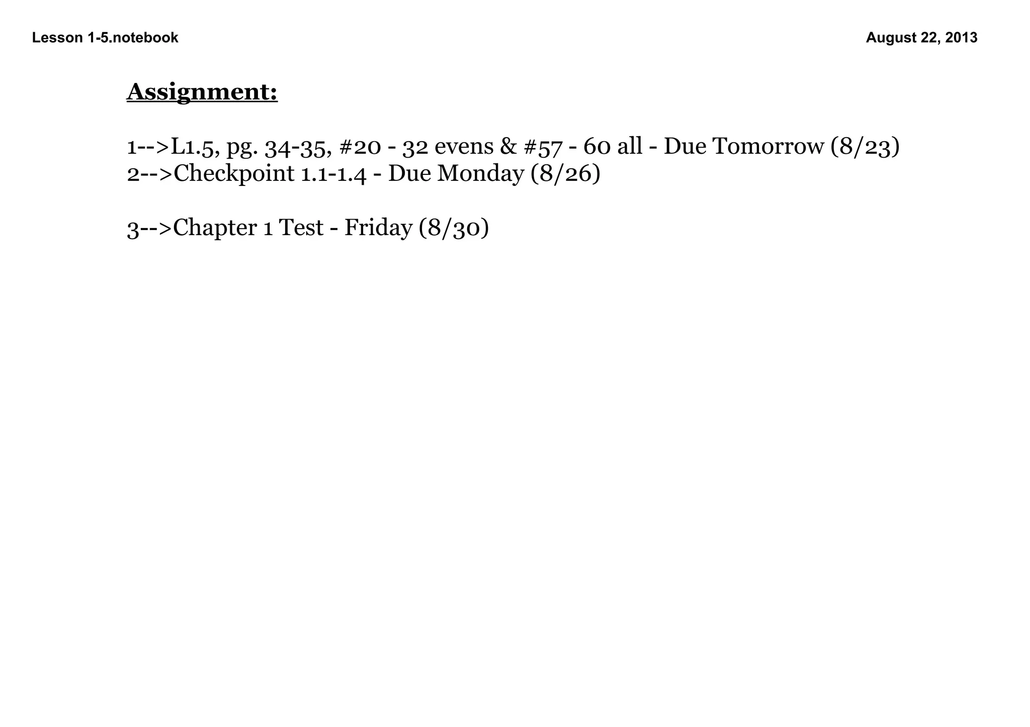 8th alg -l1.5 | PPT