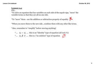 8th alg -l2.4--oct8 | PDF