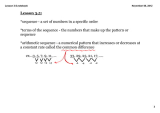 8th alg -l3.5--nov8 | PPT