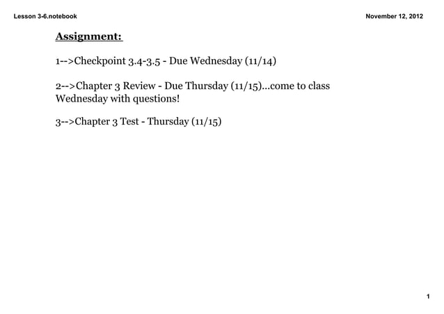 8th alg -l3.6--nov12 | PPT | Free Download