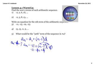 8th alg -l4.1--nov26 | PDF | Homework and Study | Education