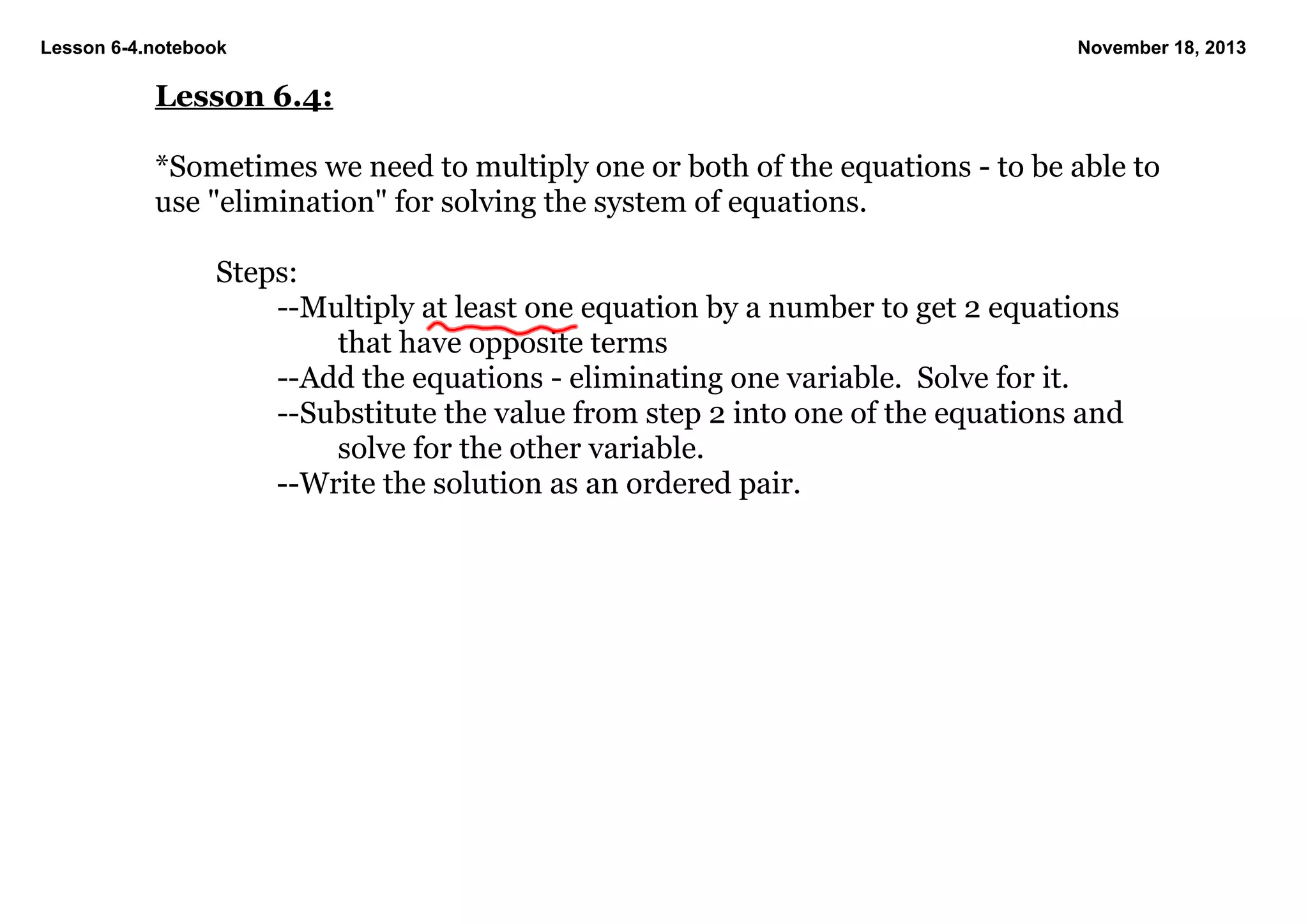 8th alg -l6.4 | PPT