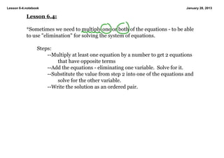 8th alg -l6.4--jan28 | PPT | Free Download