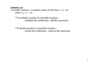 8th Alg - L7.3--Feb9 | PPT