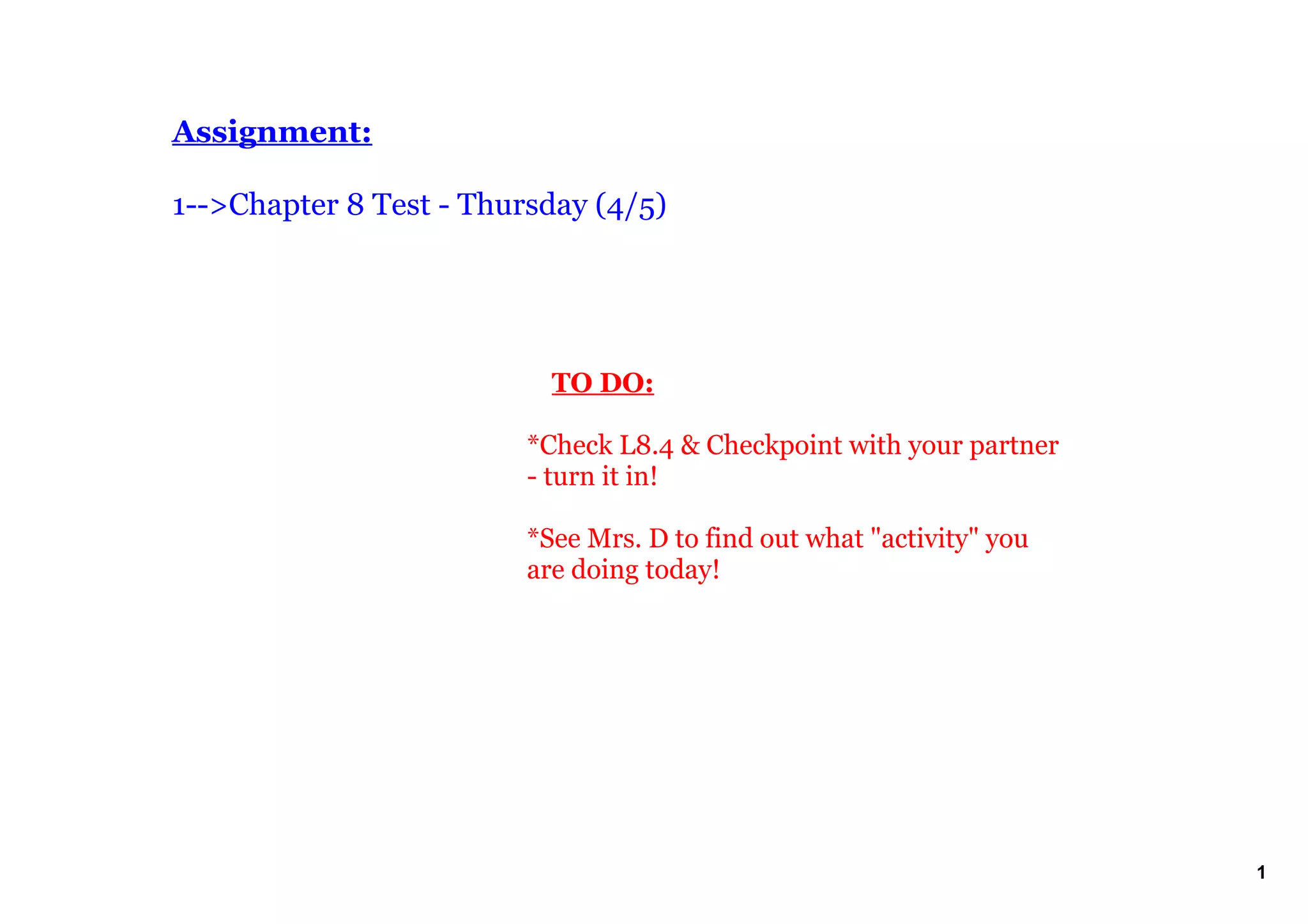 8th Alg - March28 | PDF