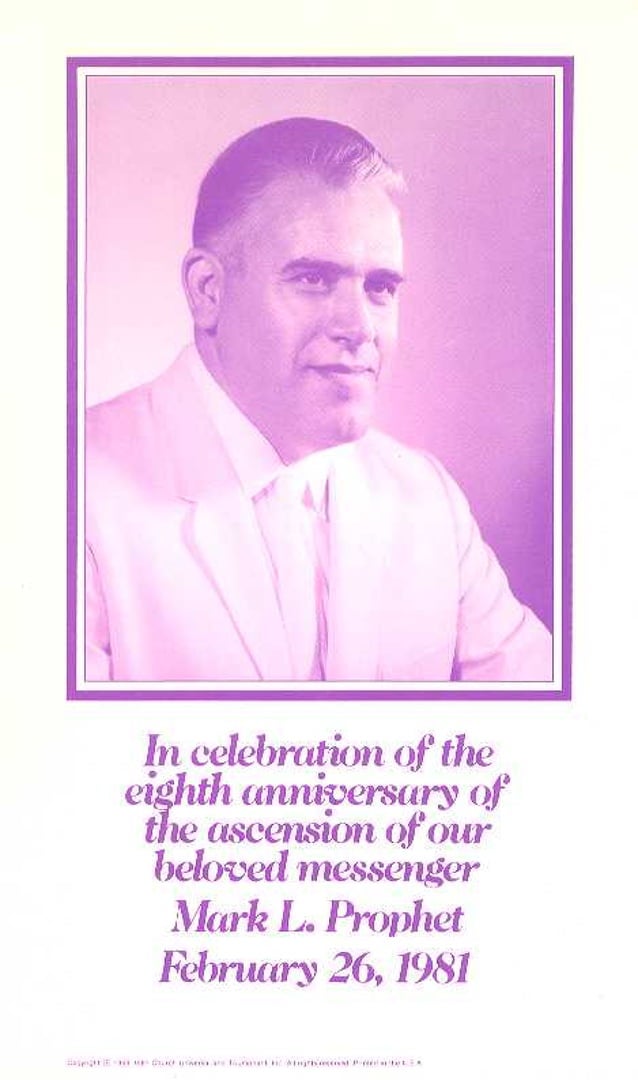 The Summit Lighthouse: 8th ascension anniversary of mark prophet album ...