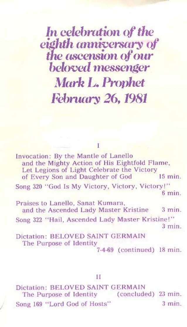 The Summit Lighthouse: 8th ascension anniversary of mark prophet albu…