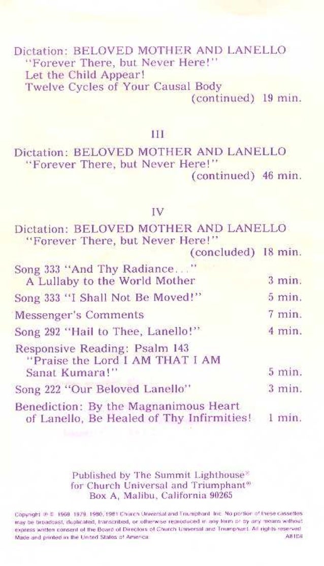 The Summit Lighthouse: 8th ascension anniversary of mark prophet albu…