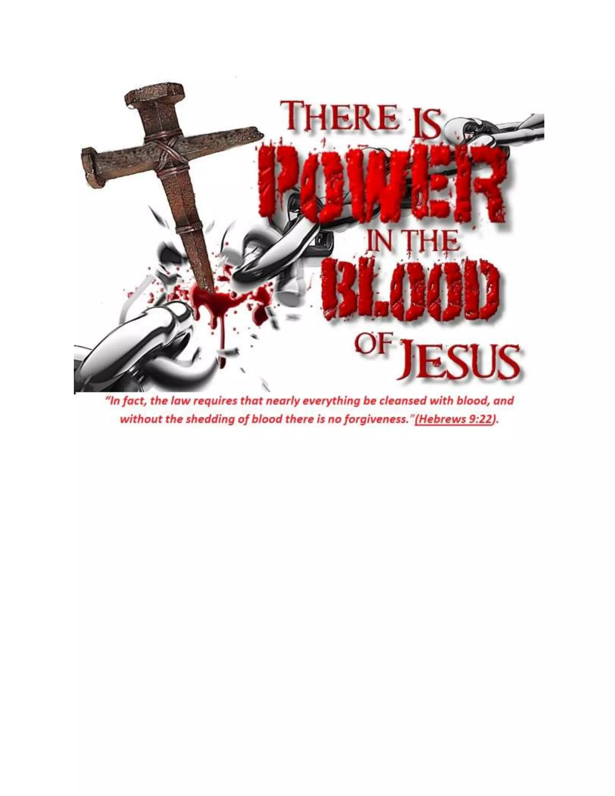 8th August 2017 - The power in the Blood of Jesus | DOCX