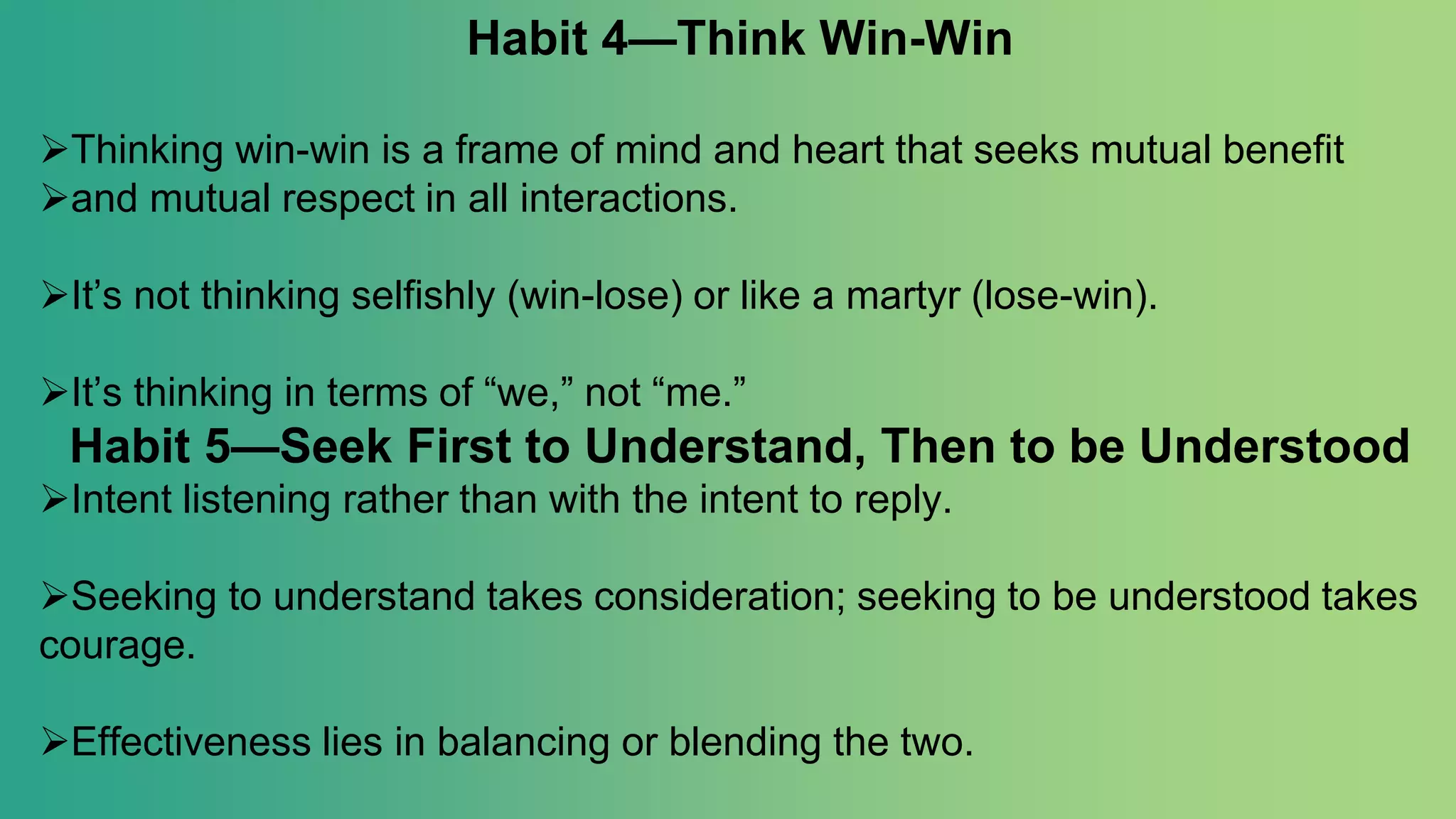 8th chapter of 8th habit (stephen covey) | PPTX