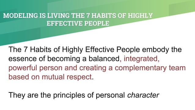 8th chapter of 8th habit (stephen covey) | PPTX