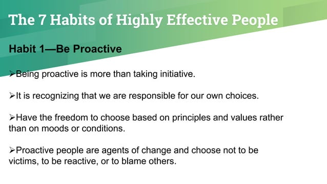 8th chapter of 8th habit (stephen covey) | PPTX