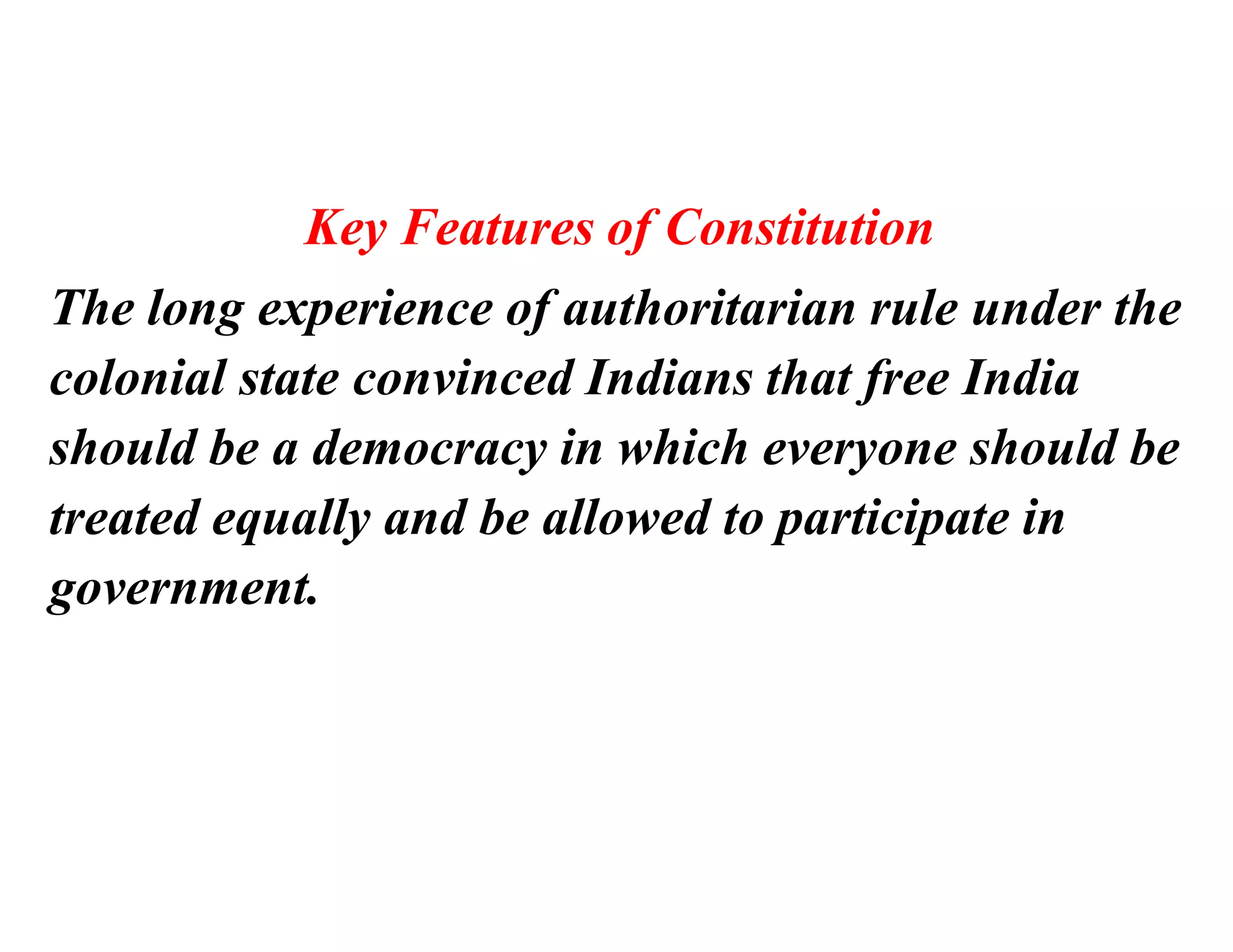 Indian Constitution Class VIII | PPTX