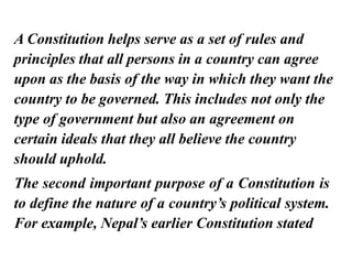 Indian Constitution Class VIII | PPTX