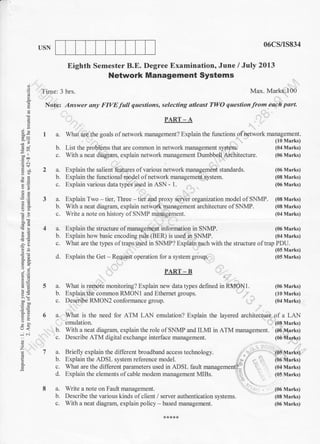 8th Semester Computer Science (2013-June) Question Papers | PDF