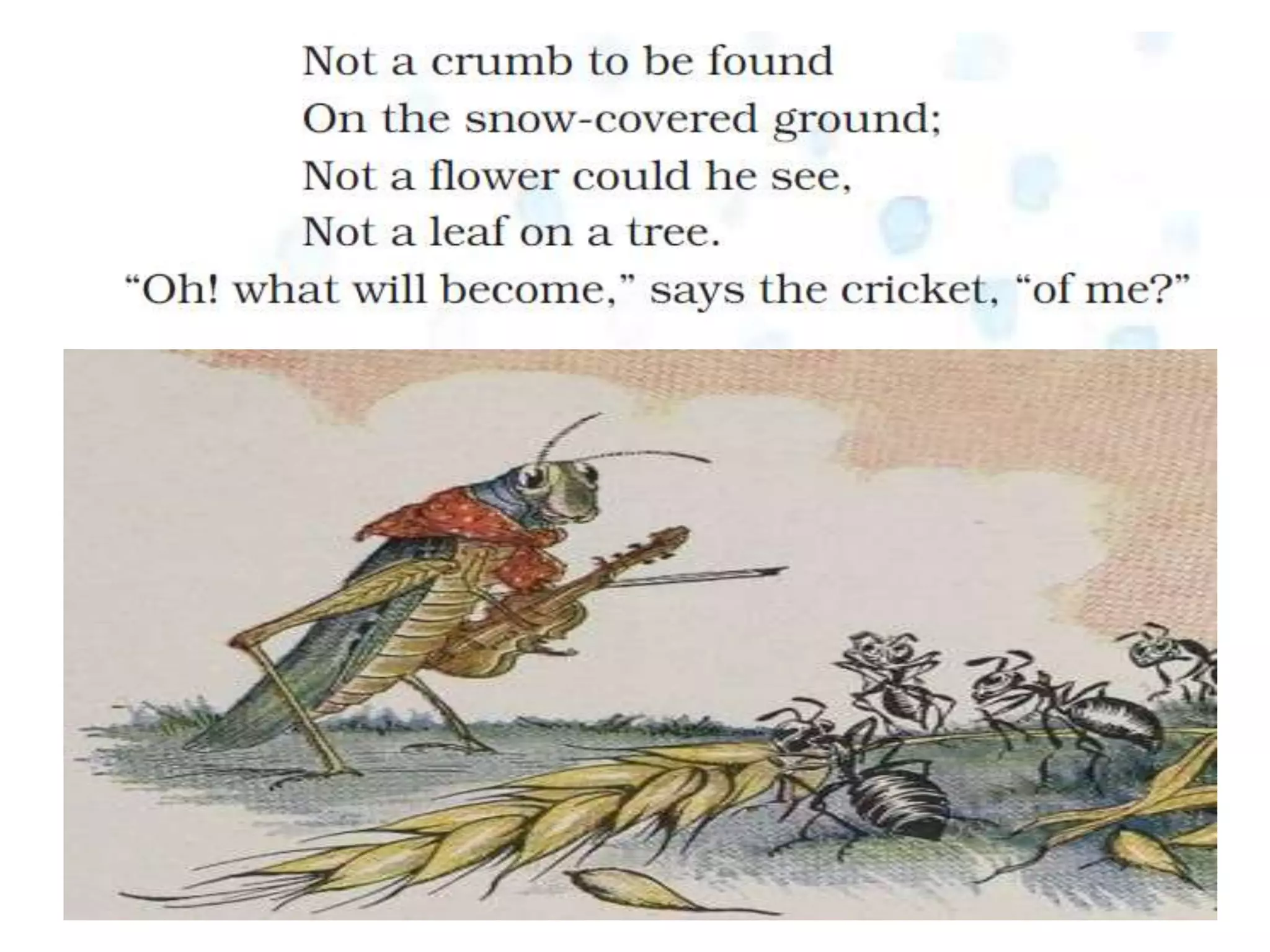 8 the ant the cricket | PPTX