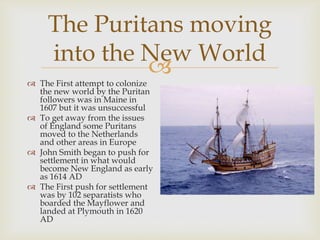 8) the birth of new england | PPTX