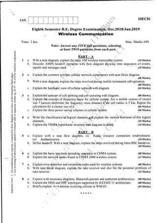 8th Semester Electronics and communication Engineering VTU 2010 Scheme ...