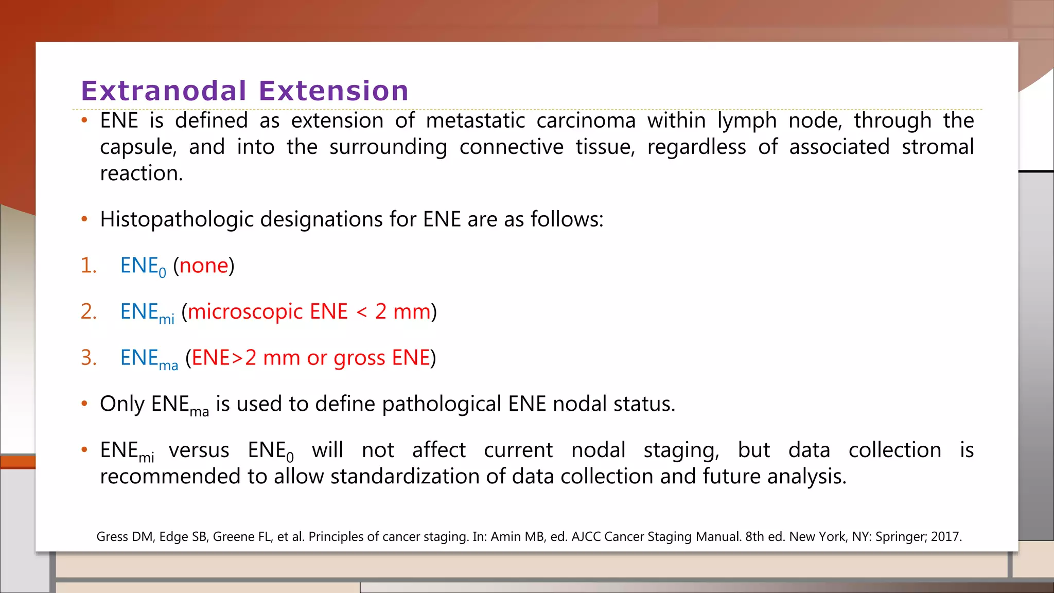 8 th edition TNM classification and significance of depth of invasion ...