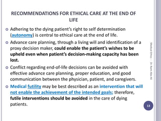 end of life issues | PPTX