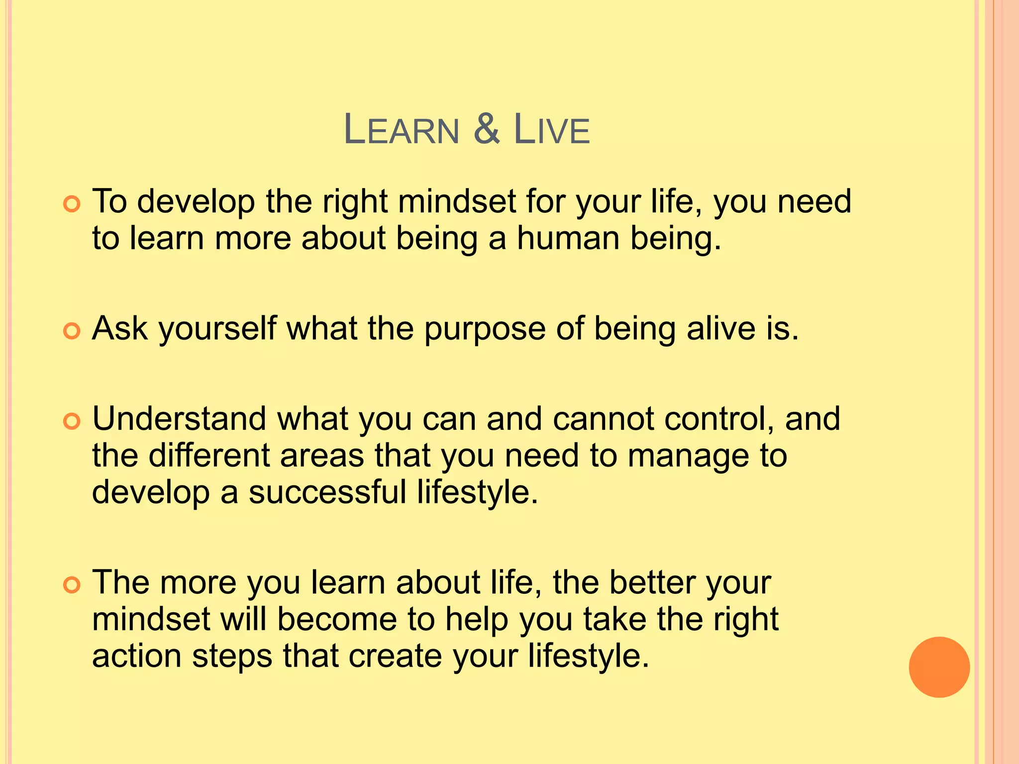 The right mindset | PPTX