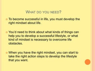 The right mindset | PPTX
