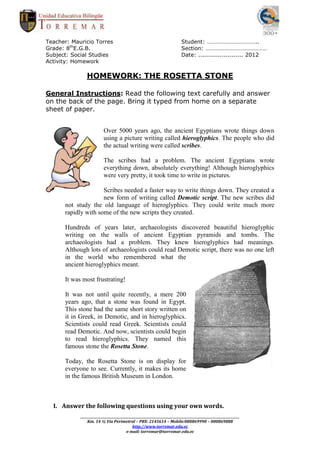 Rosetta Stone | DOCX