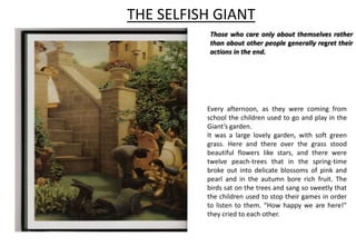 8 the selfish giant | PPTX