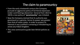 From Trade to Territory,The Company Establishes Power | PPTX